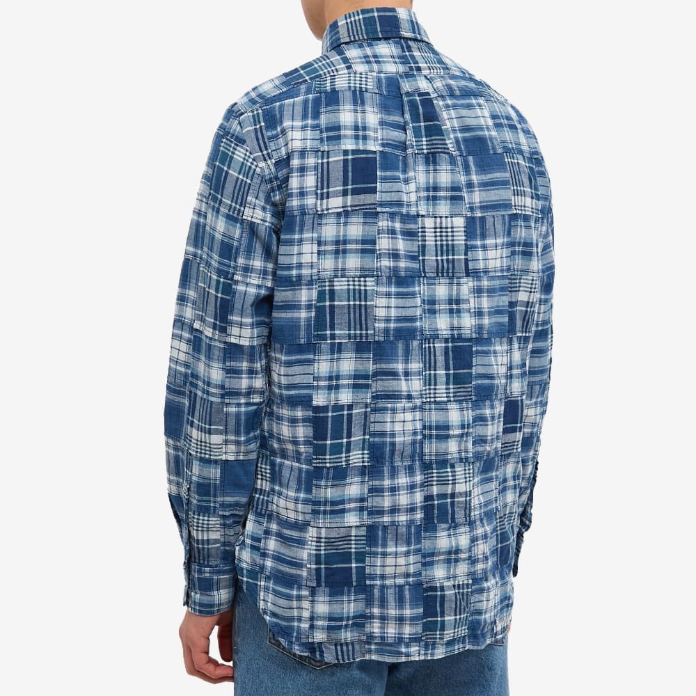 Polo Ralph Lauren Men's Madras Patchwork Shirt in Blue Madras Patchwork ...