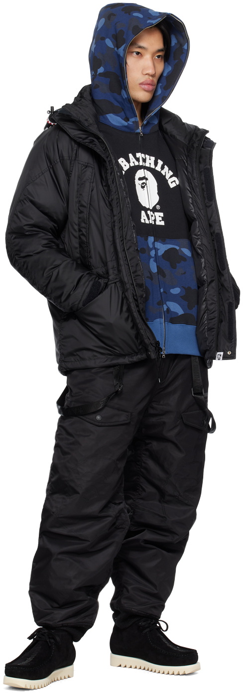 BAPE Navy Camo Relaxed Hoodie A Bathing Ape