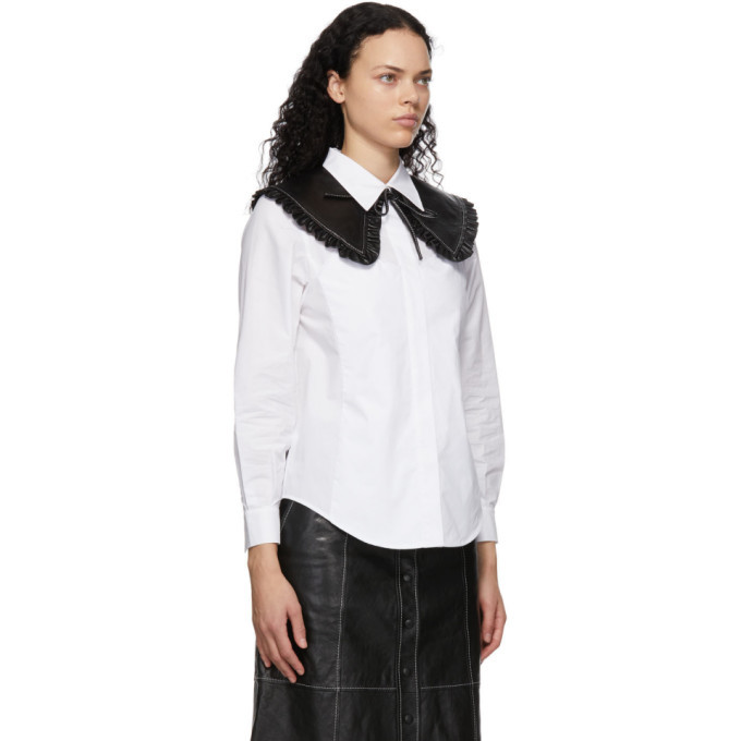 GANNI Black Leather Collar GANNI