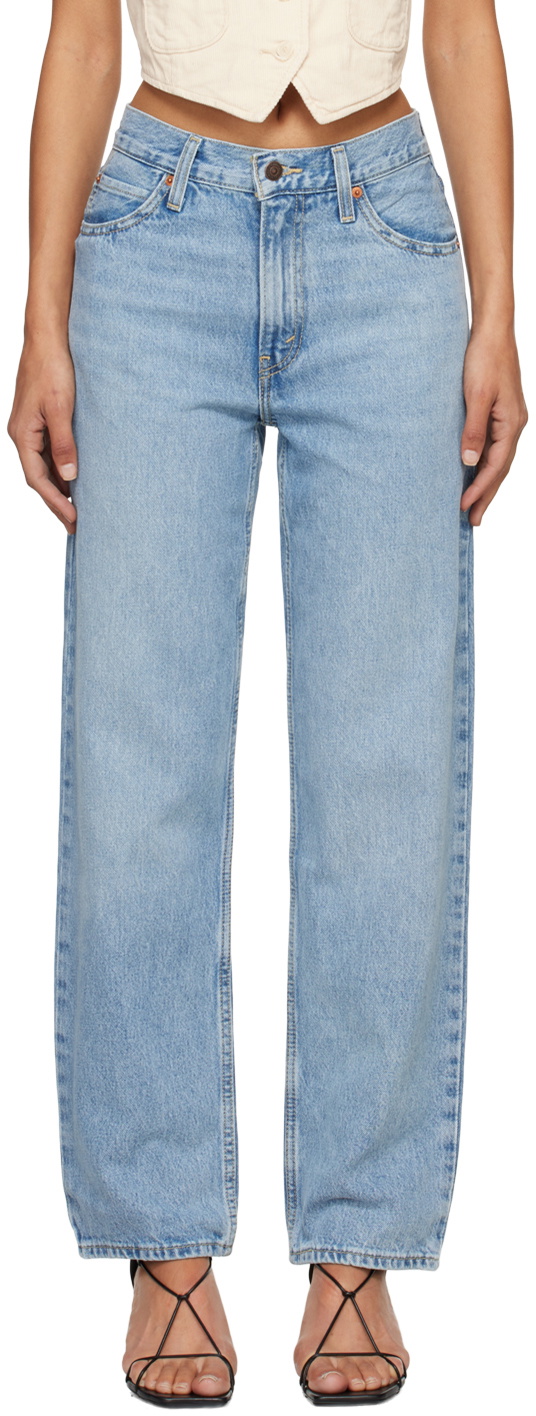 Levi's Blue High-Rise Dad Jeans Levi's Red