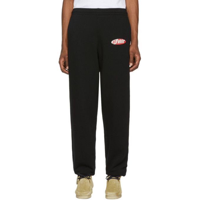 Off-White Black Split Logo Slim Lounge Pants Off-White