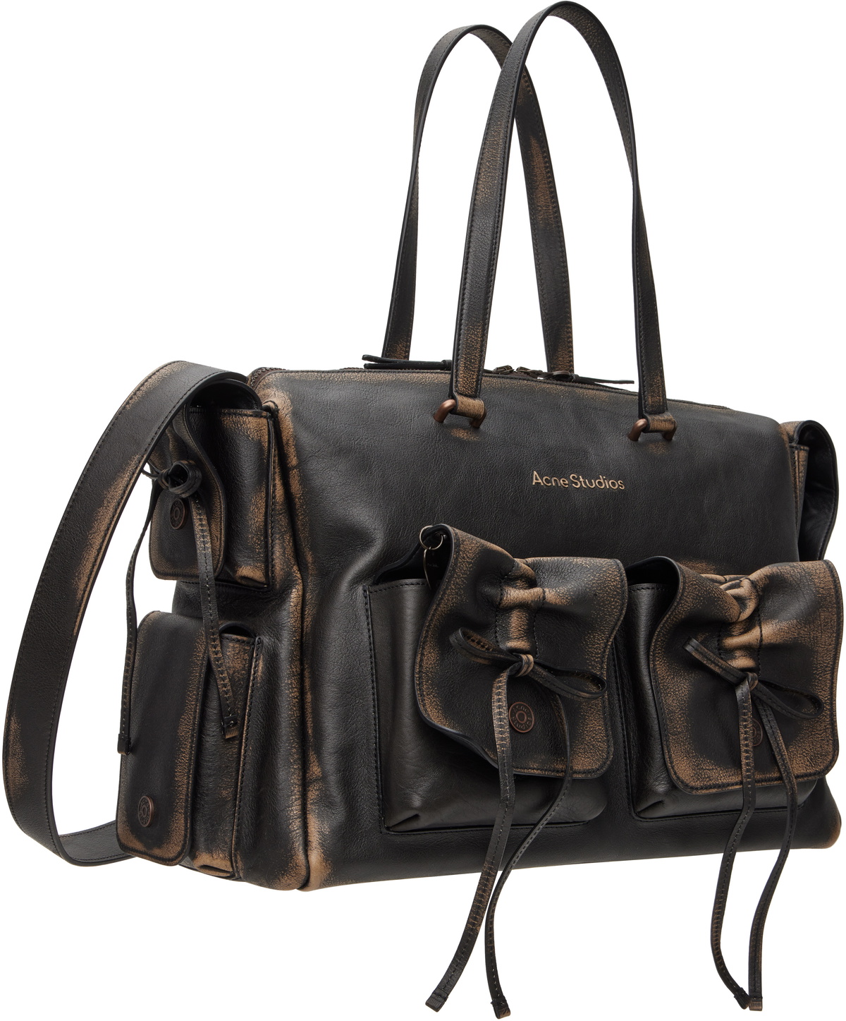 Acne Studios Brown Multipocket Tote Acne Studios