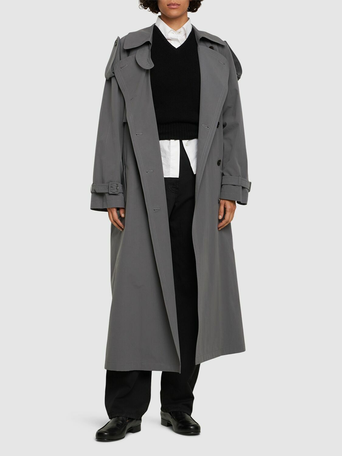 THE ROW - Avio Washed Cotton Poplin Trench Coat The Row