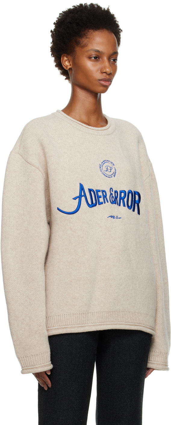 ADER error Beige Verif Sweater ADER error