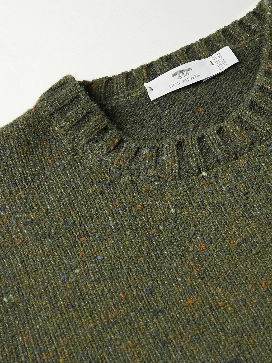 Inis Meáin - Donegal Merino Wool and Cashmere-Blend Sweater - Green ...