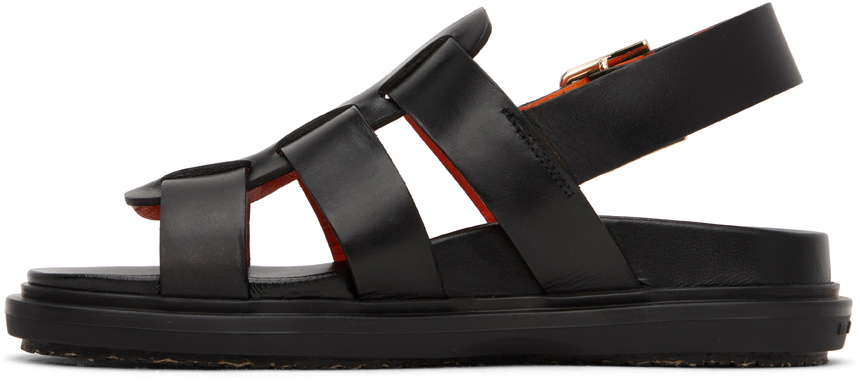 Marni Black Gladiator Fussbett Sandals Marni
