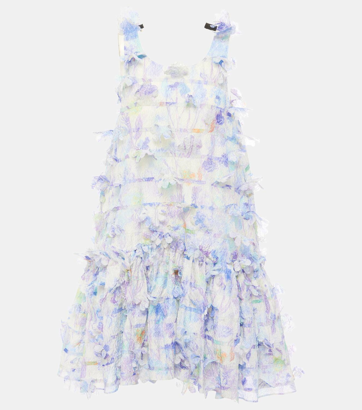 Susan Fang Floral-appliqué minidress Susan Fang