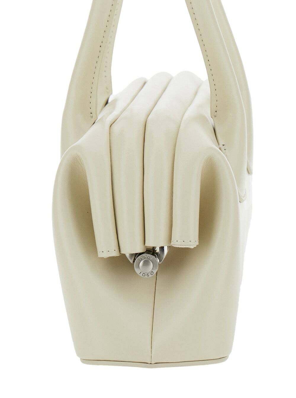 OSOI boat White Shoulder Bag With Round Handles And Lettering Logo On ...