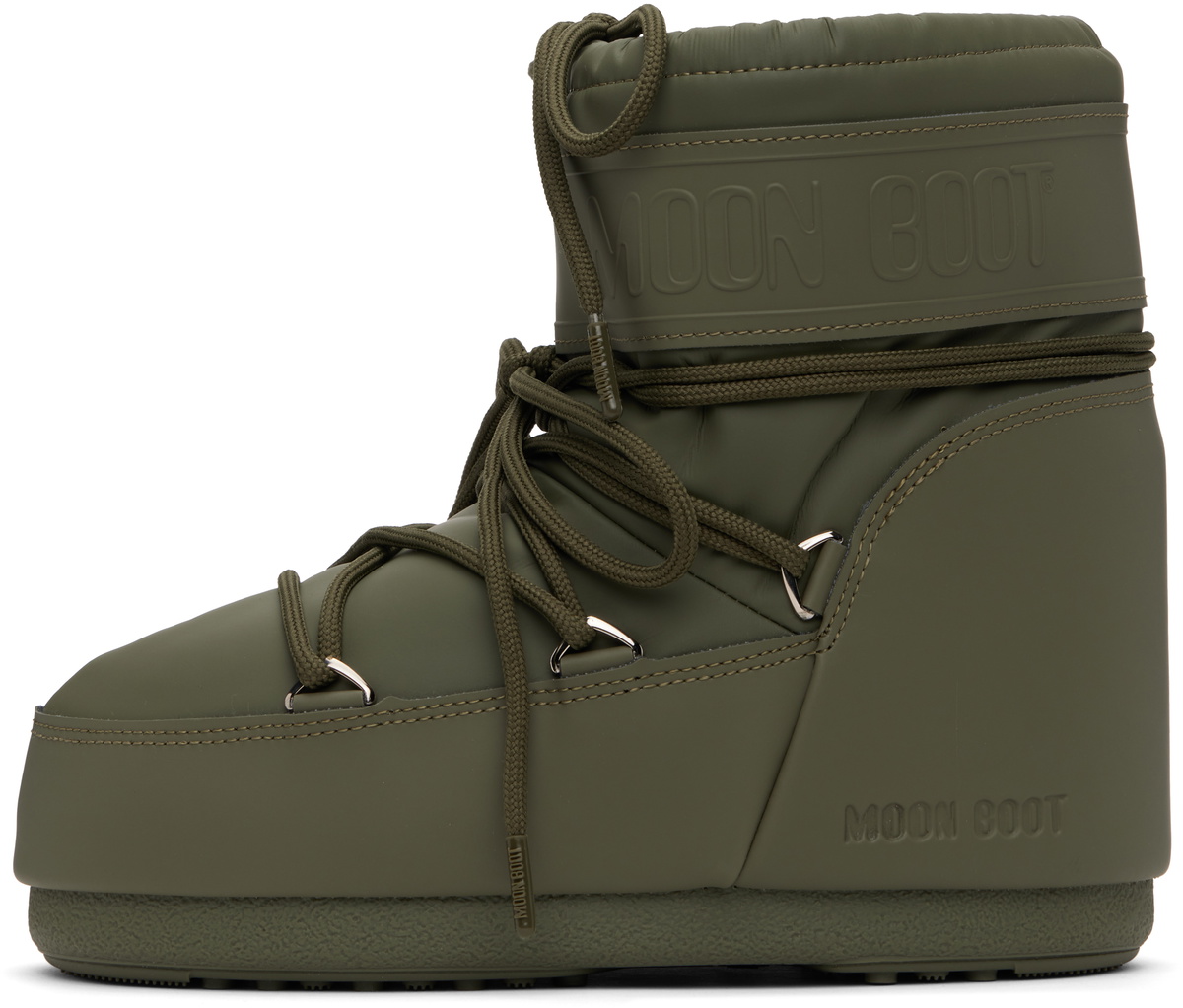 Moon Boot Khaki Icon Low Rubber Boots Moon Boot