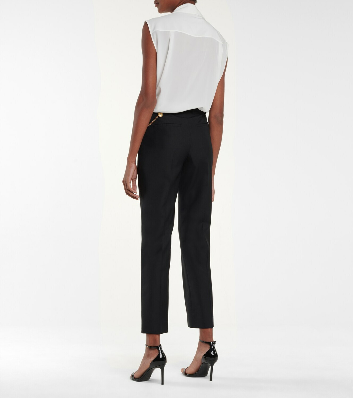 Givenchy - Chain-trimmed wool cigarette pants Givenchy