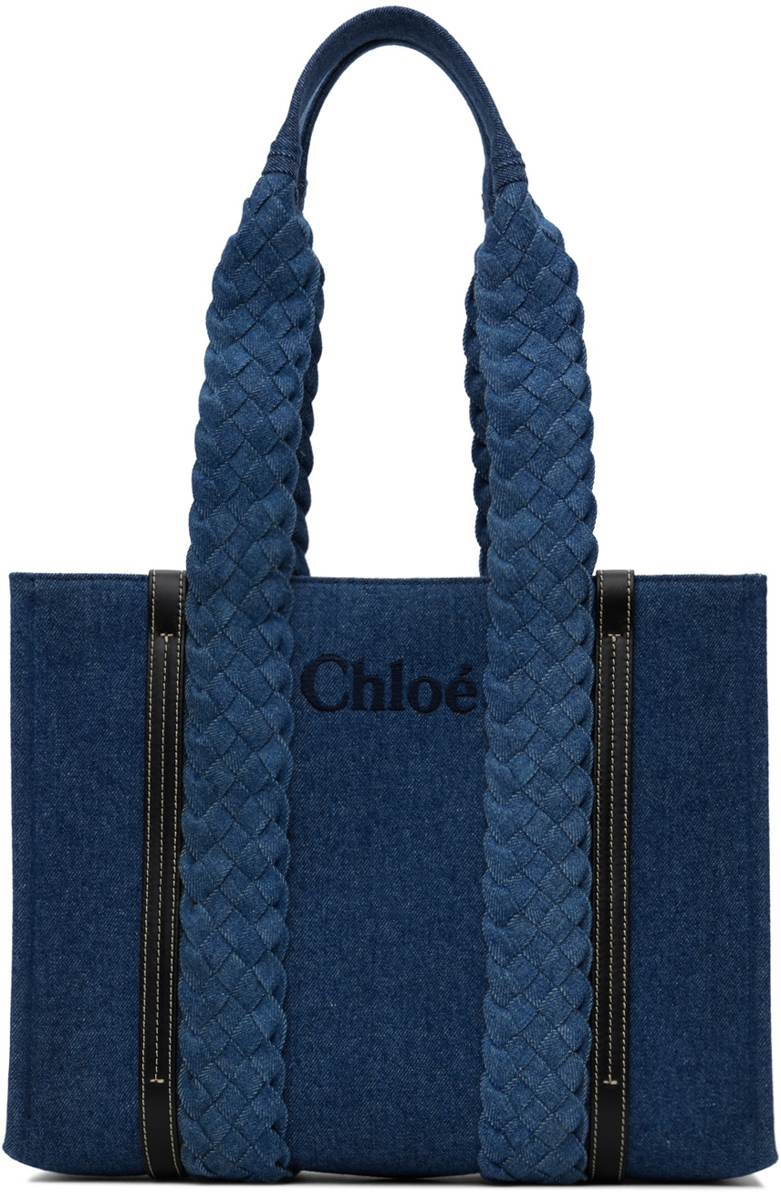 Chloé Blue Small Woody Tote Chloe