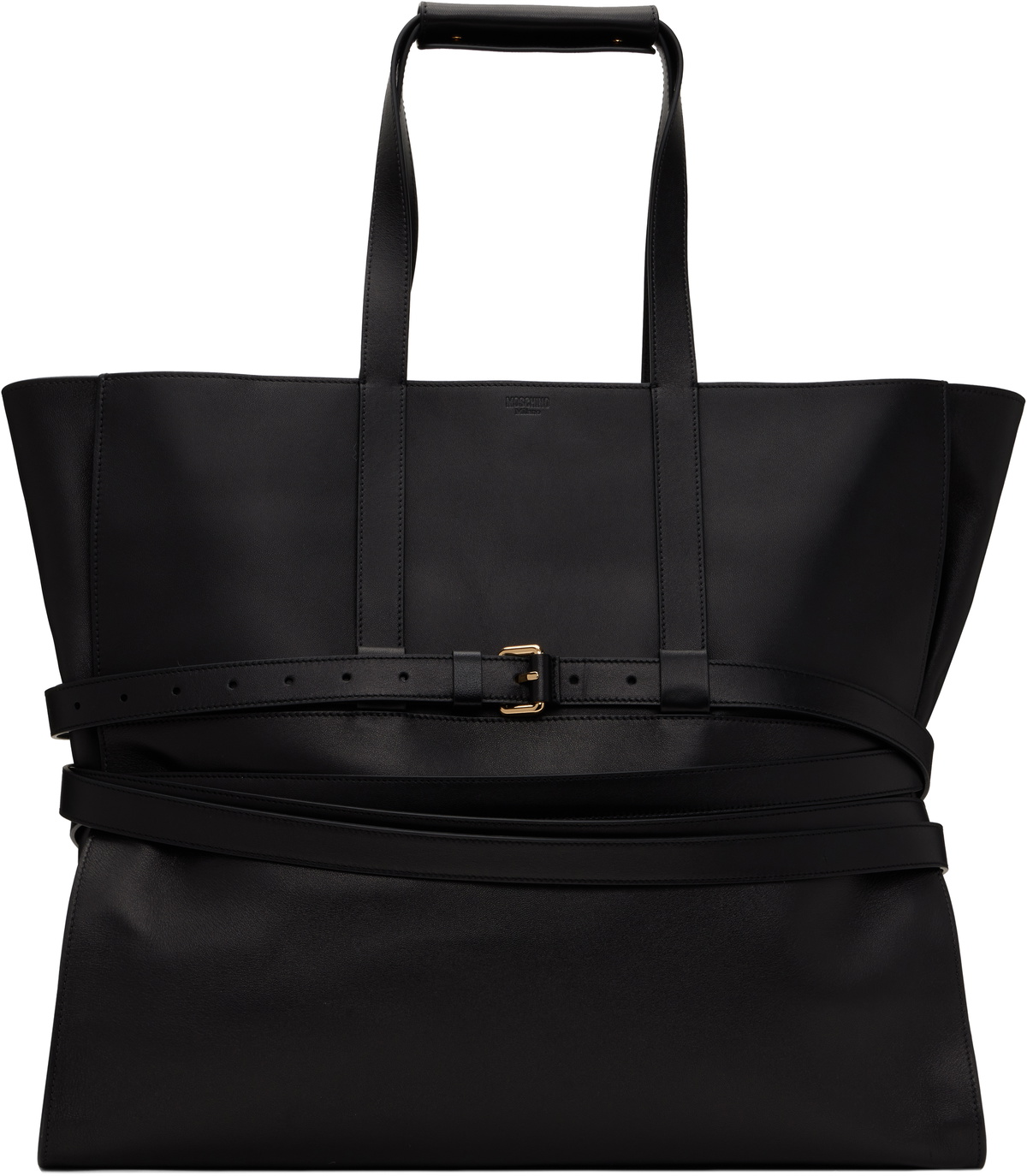Moschino Black 'Moschino Tie Me' Tote Moschino