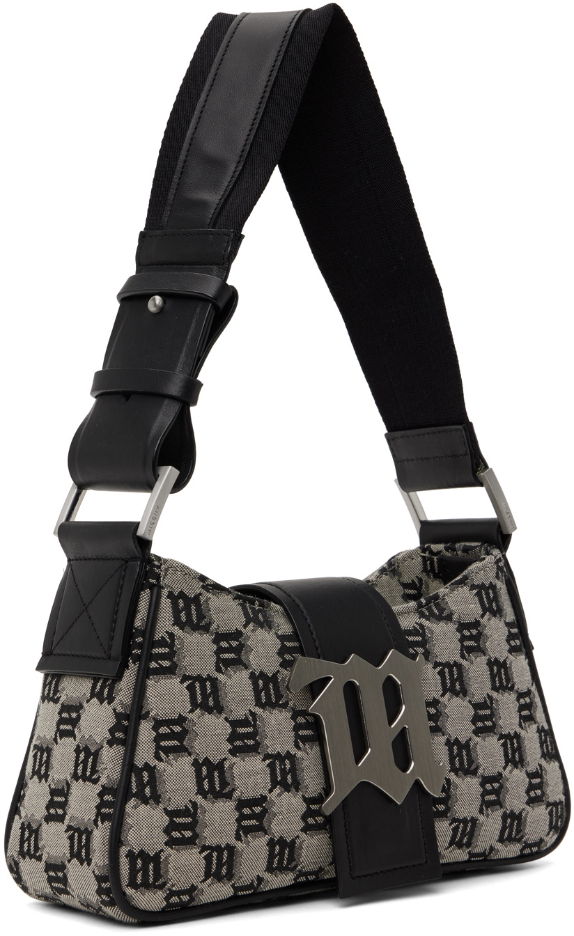 MISBHV Taupe Small Jacquard Monogram Bag MISBHV