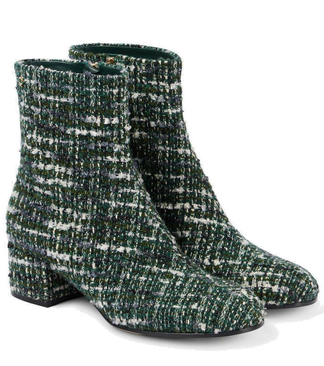 Gianvito Rossi Joelle bouclé tweed ankle boots Gianvito Rossi