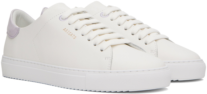 Axel Arigato White & Purple Clean 90 Sneakers Axel Arigato