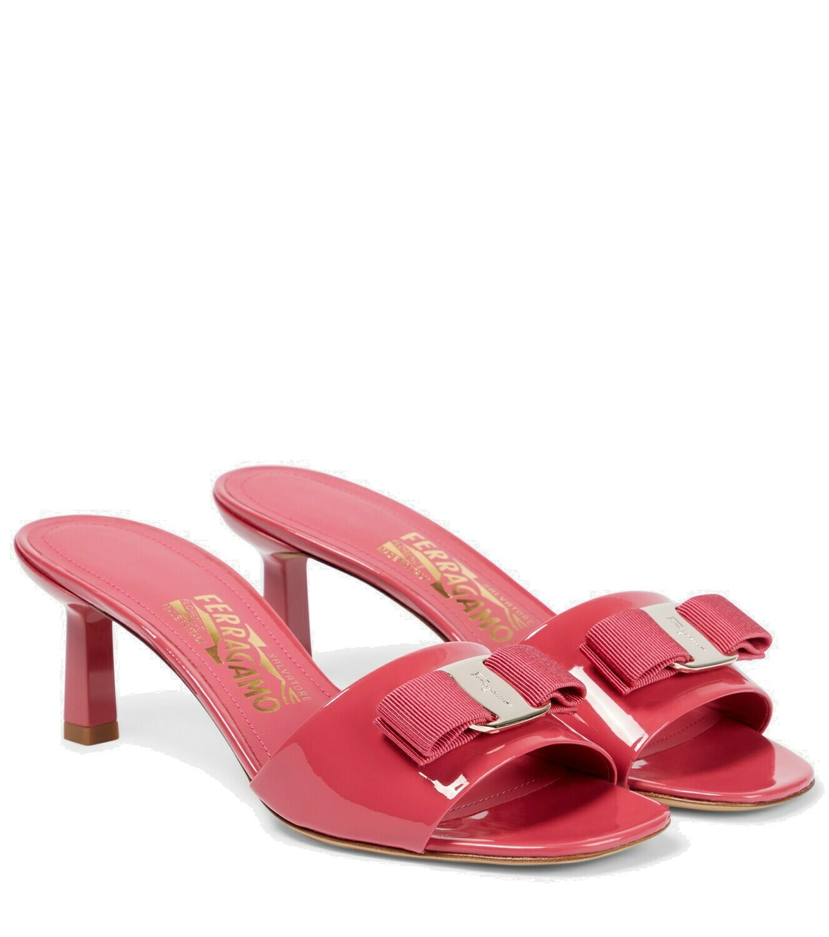 Ferragamo - Glo patent leather mules Salvatore Ferragamo