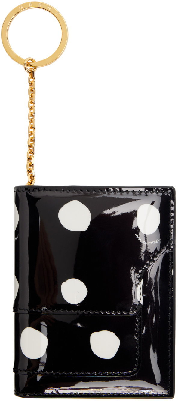 Marni Black And White Polka Dot Wallet Marni