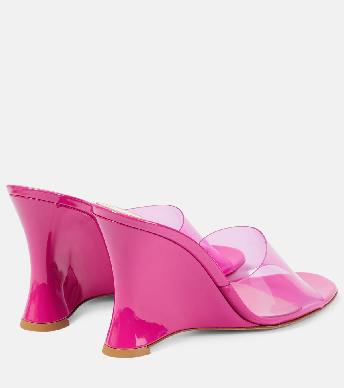 Gianvito Rossi - Futura PVC wedge mules Gianvito Rossi