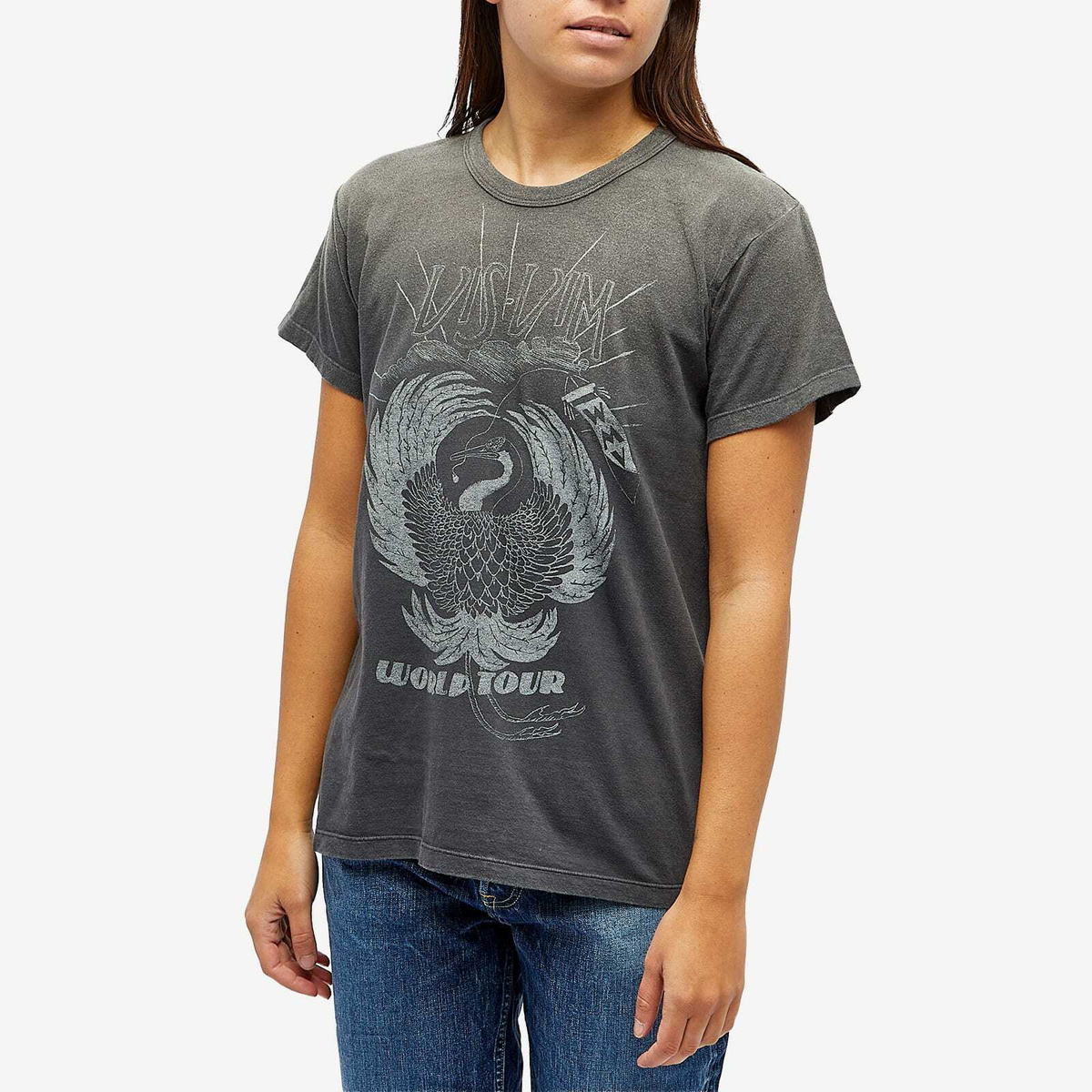 Visvim Women's Box T-Shirt in Black Visvim