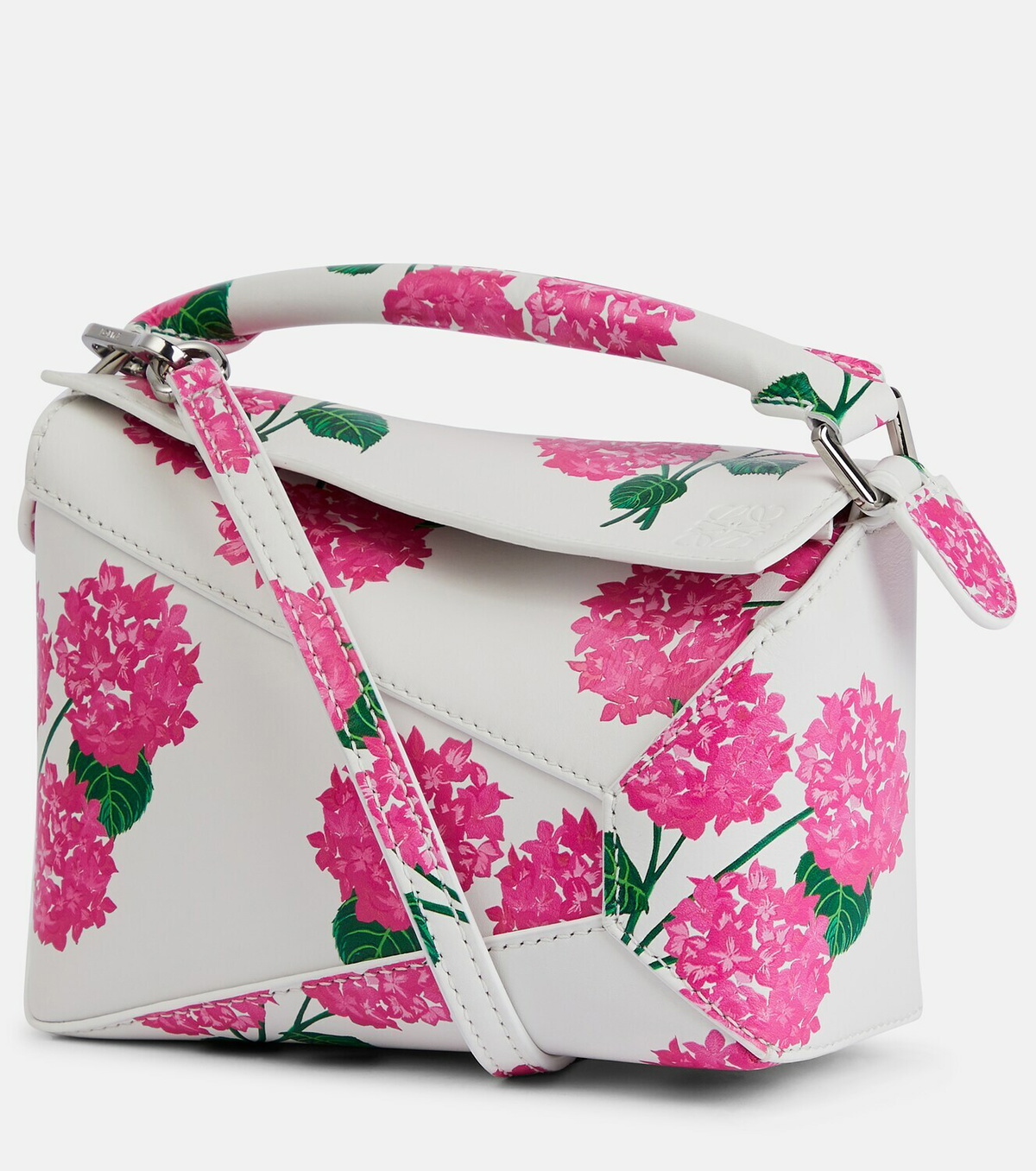 Loewe - Puzzle Edge Mini floral leather shoulder bag Loewe