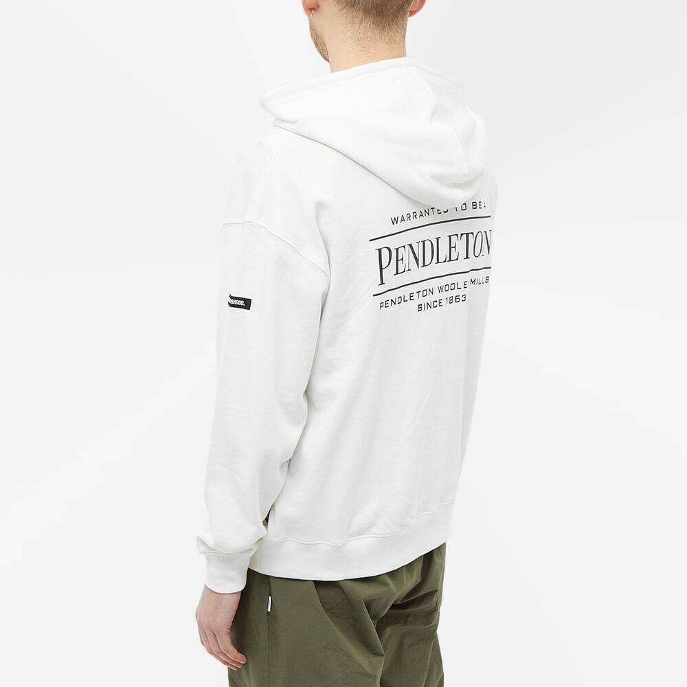 Neighborhood X Pendleton Hoody in White Neighborhood