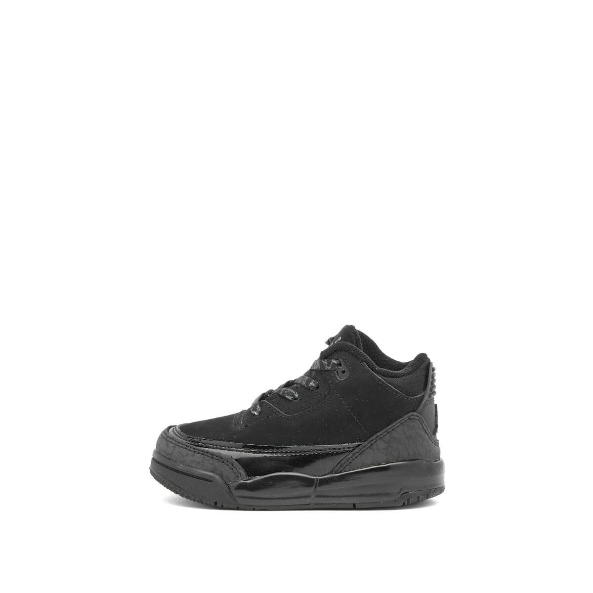 Air Jordan 3 Retro Sneaker (TD) in Black/Charcoal/White Nike Jordan Brand