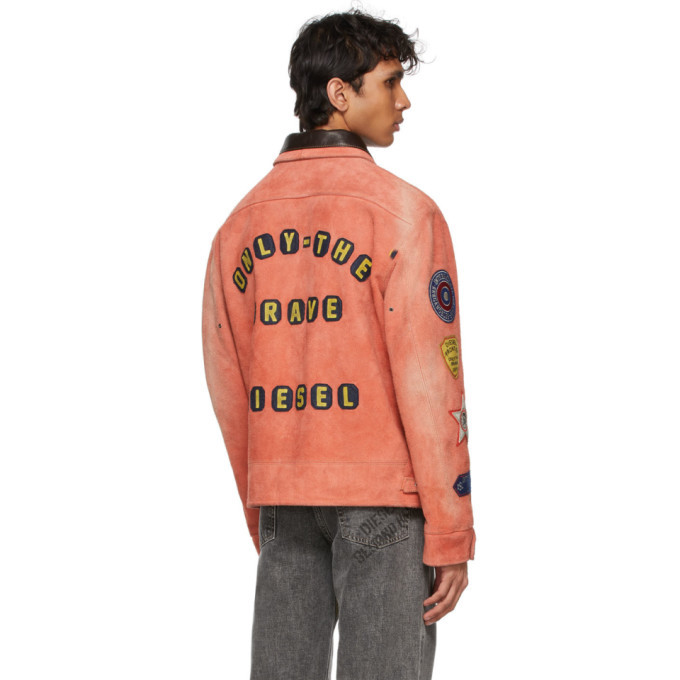 Diesel Red Suede D4D-3 Jacket Diesel
