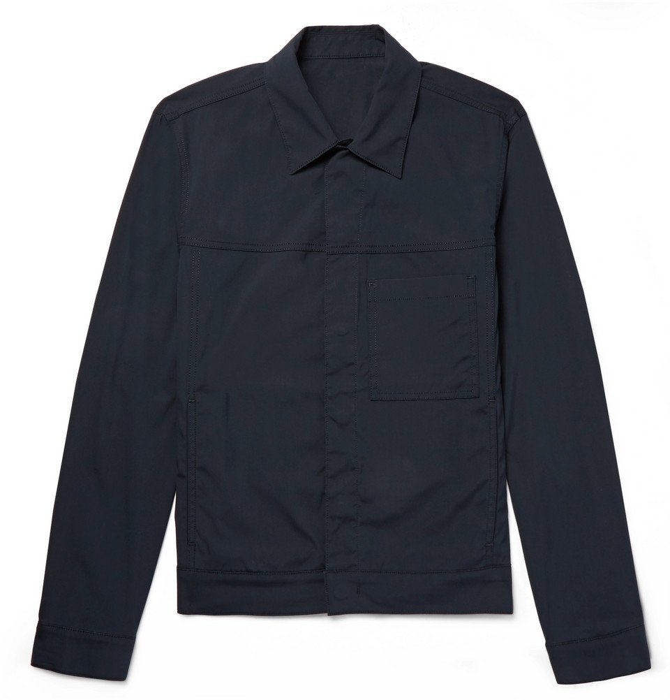 Theory - Jamie Stretch Cotton-Blend Jacket - Navy Theory