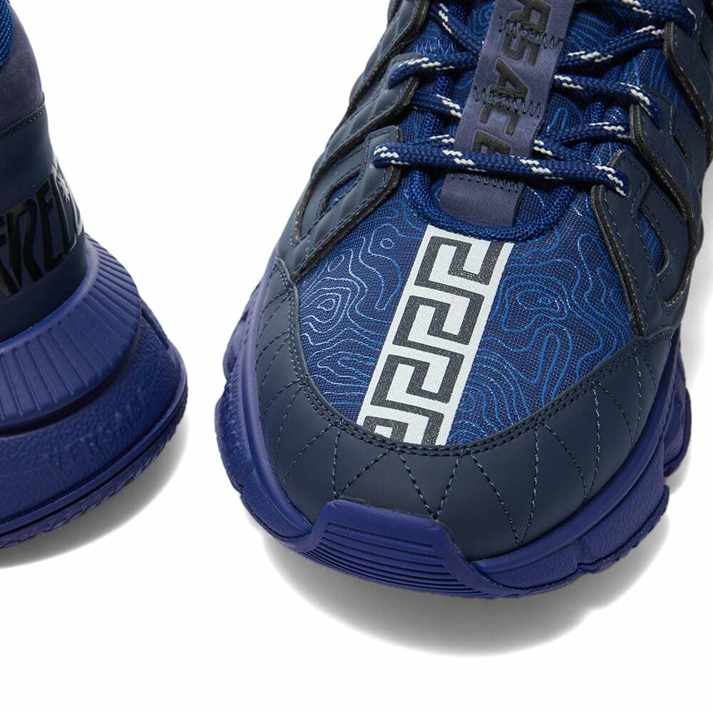 Versace Men's Trigreca Sneakers in Navy Versace