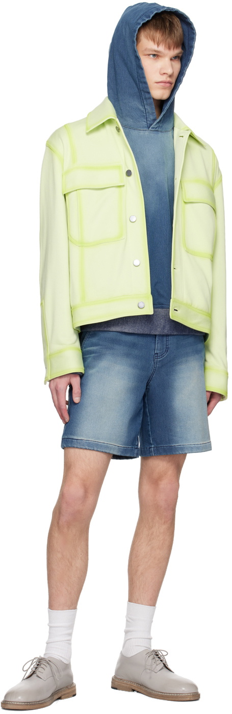 Solid Homme Blue Gradient Hoodie Solid Homme