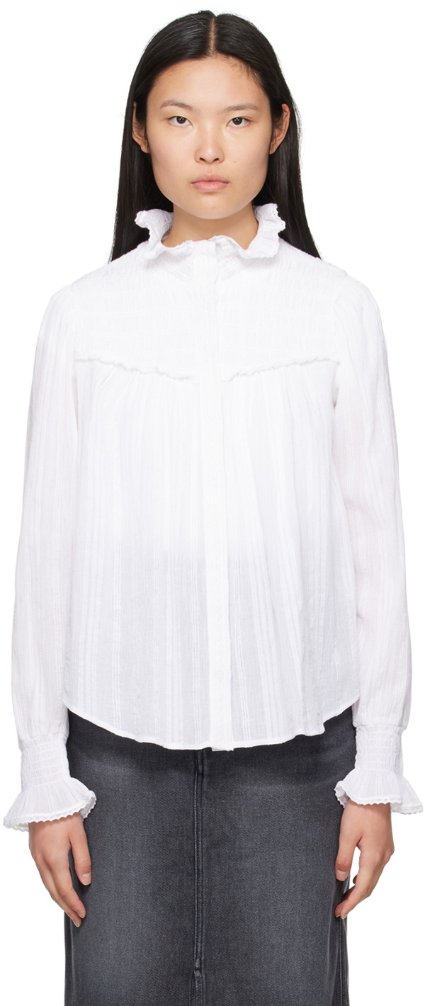 Isabel Marant Etoile White Idaline Blouse Isabel Marant Etoile