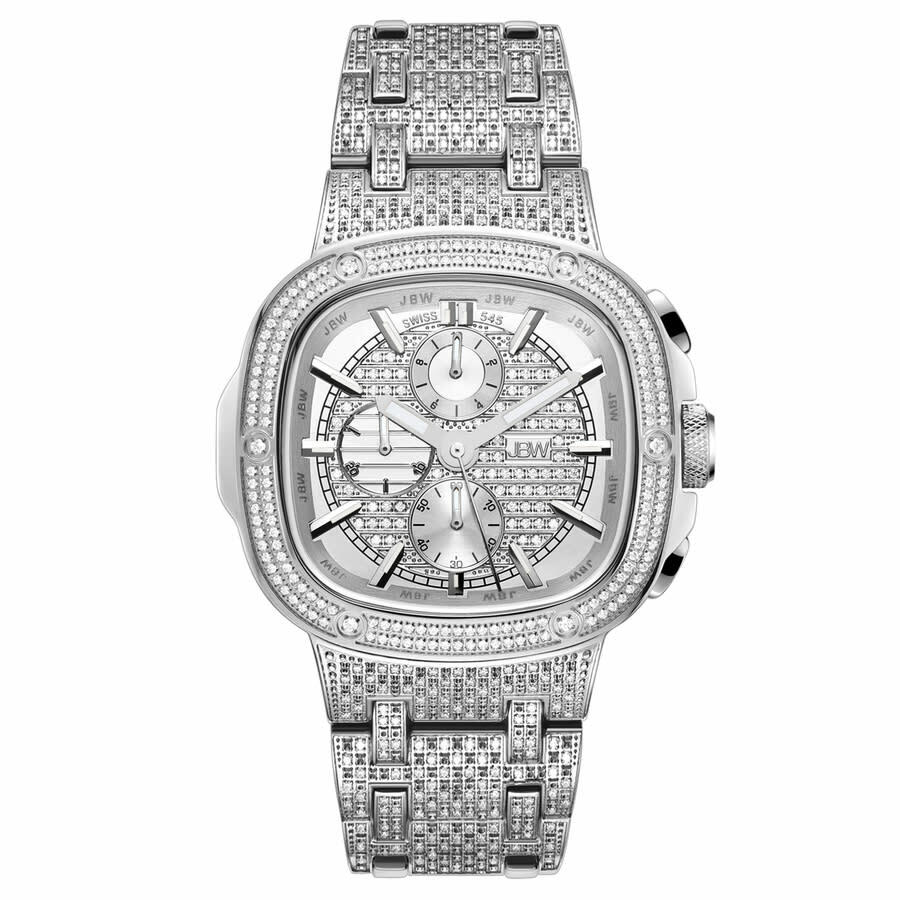 JBW Platinum Series Chronograph Silver-tone Dial Mens Watch PS545B JBW