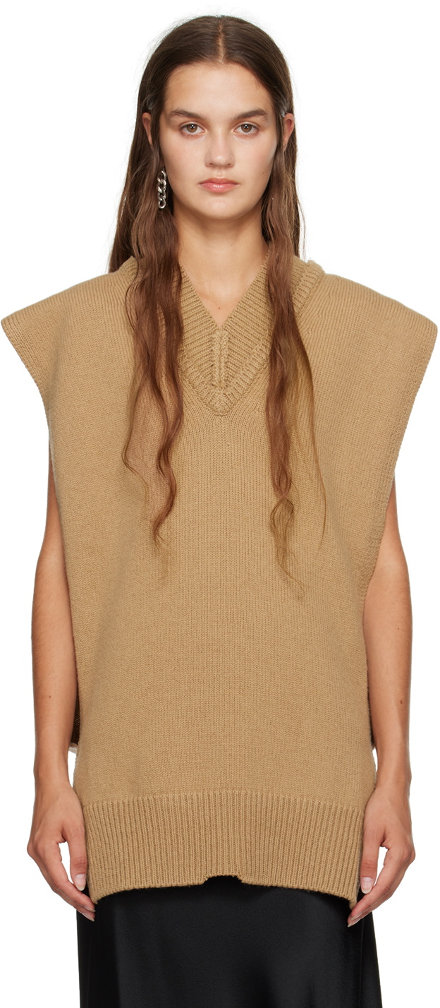 Maison Margiela Brown Layered Vest Maison Margiela