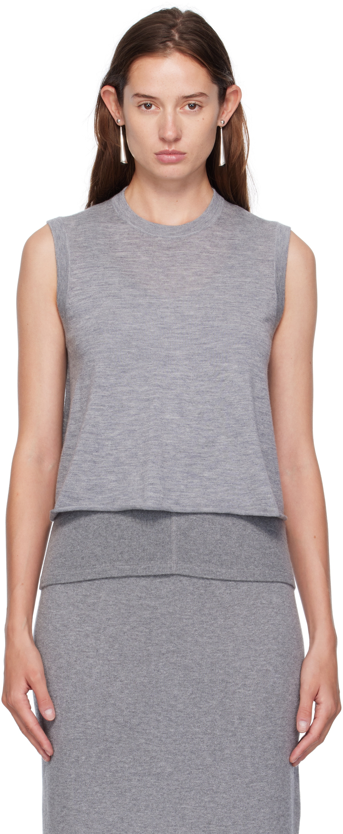 LISA YANG Gray Nali Top Lisa Yang