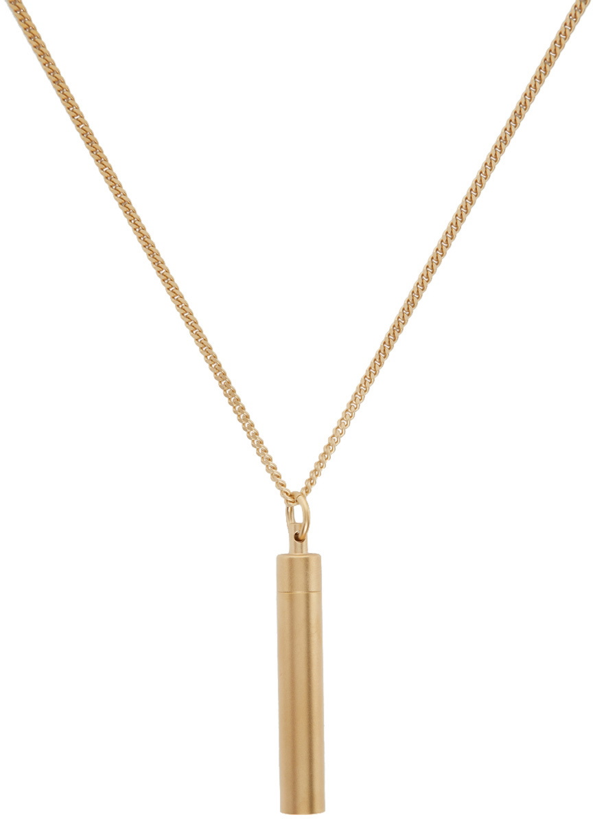 VETEMENTS Gold Powder Necklace Vetements