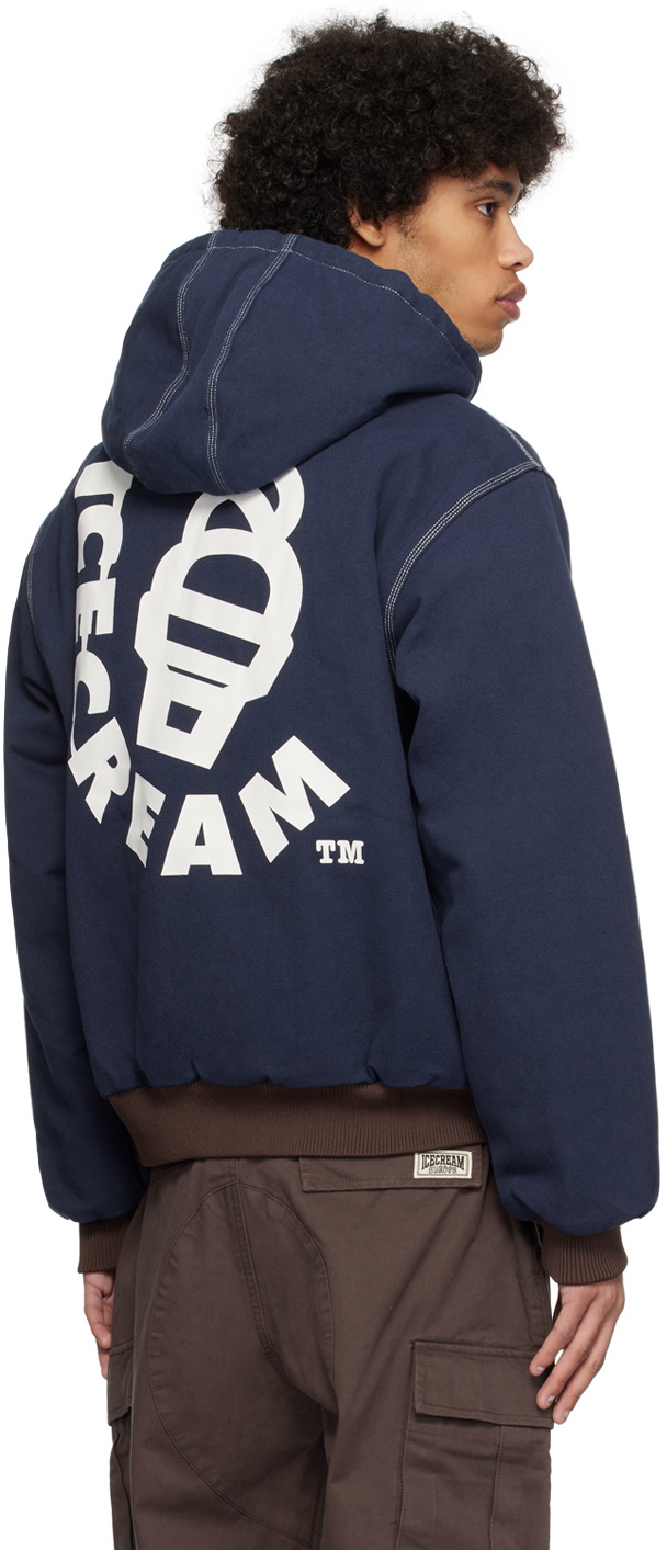 ICECREAM Navy Hooded Jacket ICECREAM