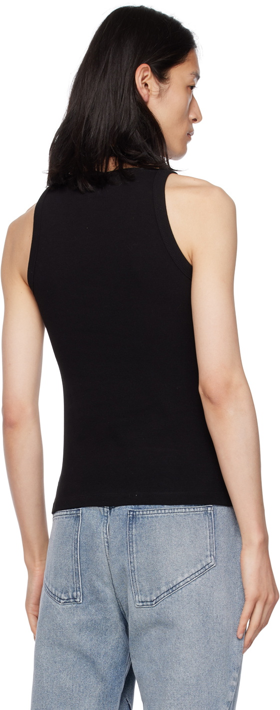 Dion Lee Black Picot Lace Tank Top Dion Lee