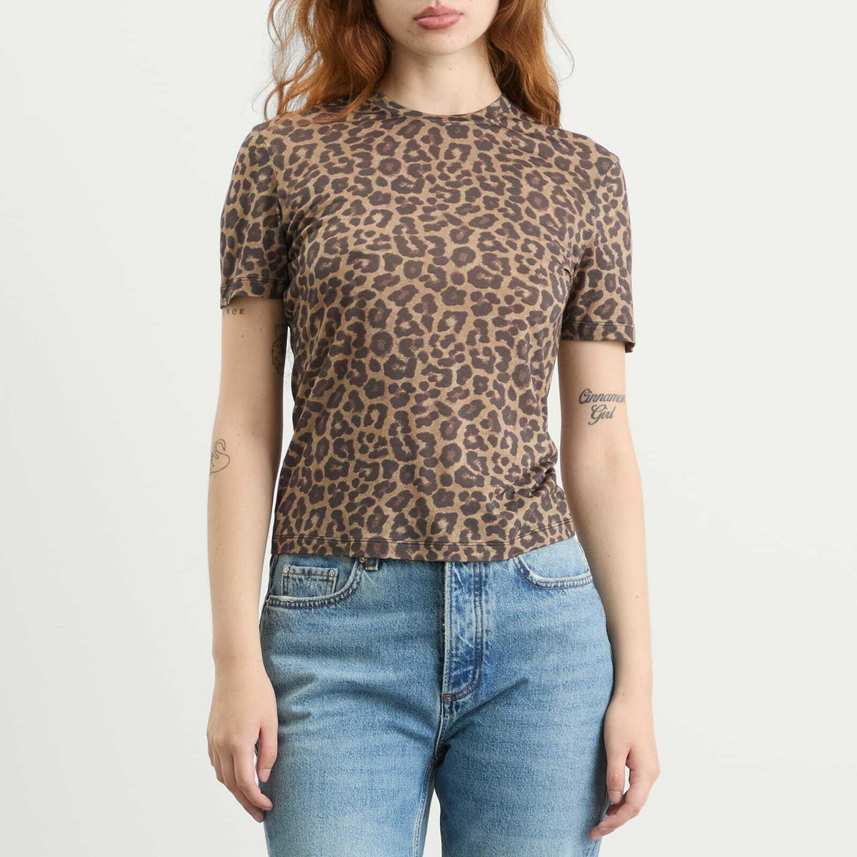 Anine Bing Women's Sylvie T-Shirt in Leopard ANINE BING