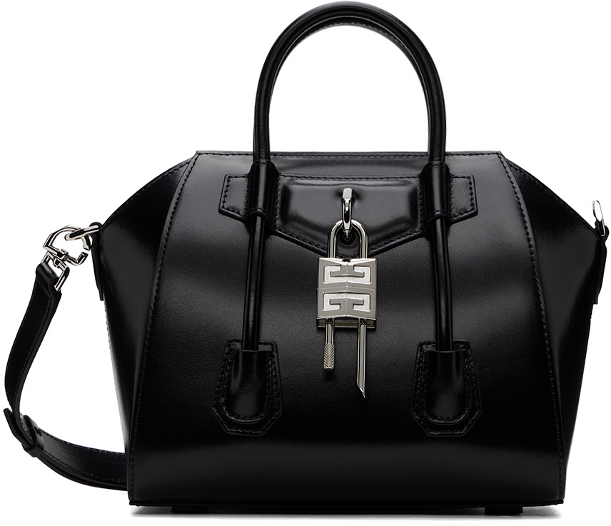 Givenchy Black Antigona Lock Mini Bag Givenchy