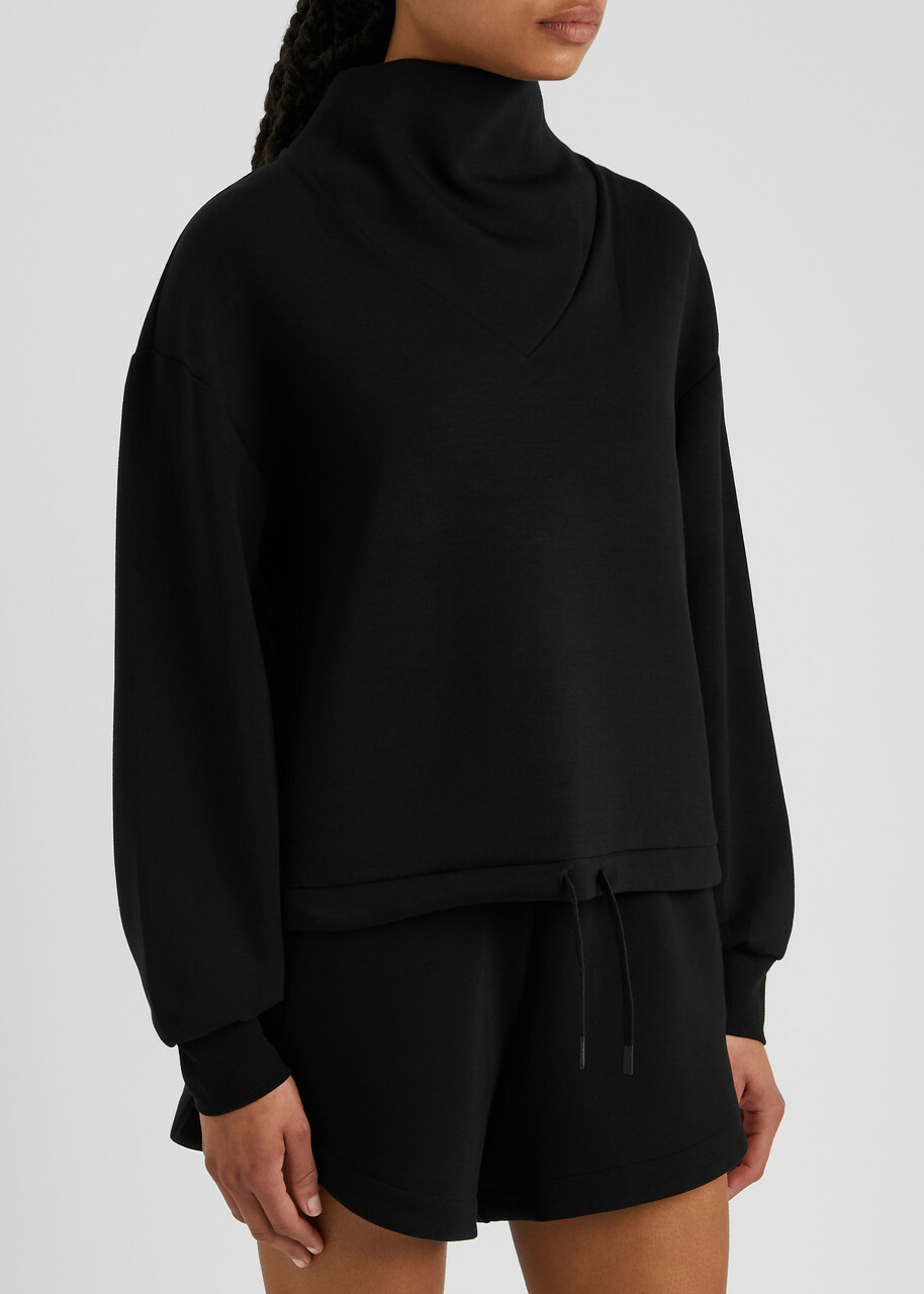 Varley Betsy Stretch-jersey Sweatshirt Black Varley