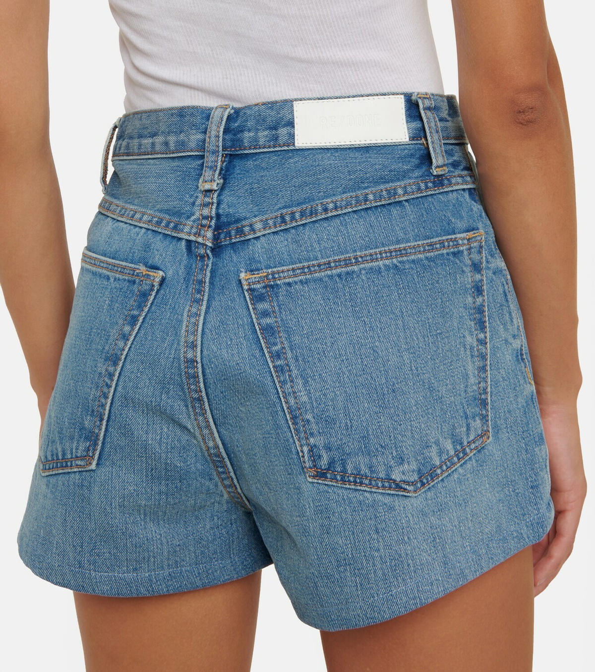 Re/Done - 70s Pocket high-rise denim shorts Re/Done