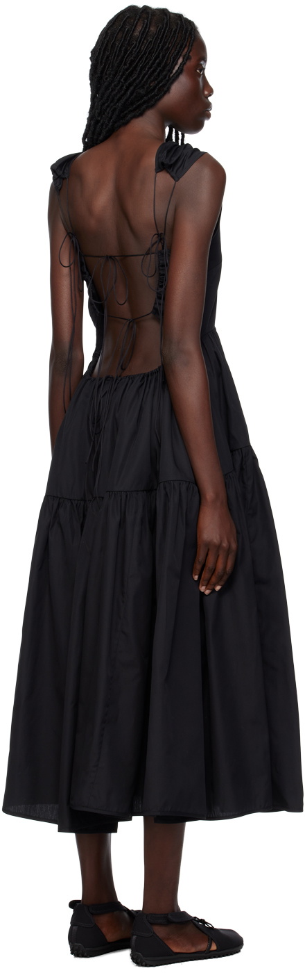 Cecilie Bahnsen Black Ruth Midi Dress Cecilie Bahnsen
