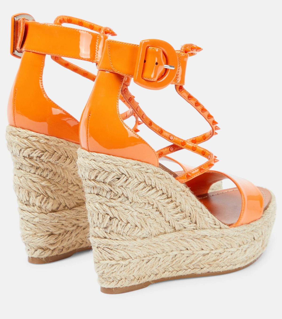 Christian Louboutin - Chocazeppa 120 embellished wedge sandals ...