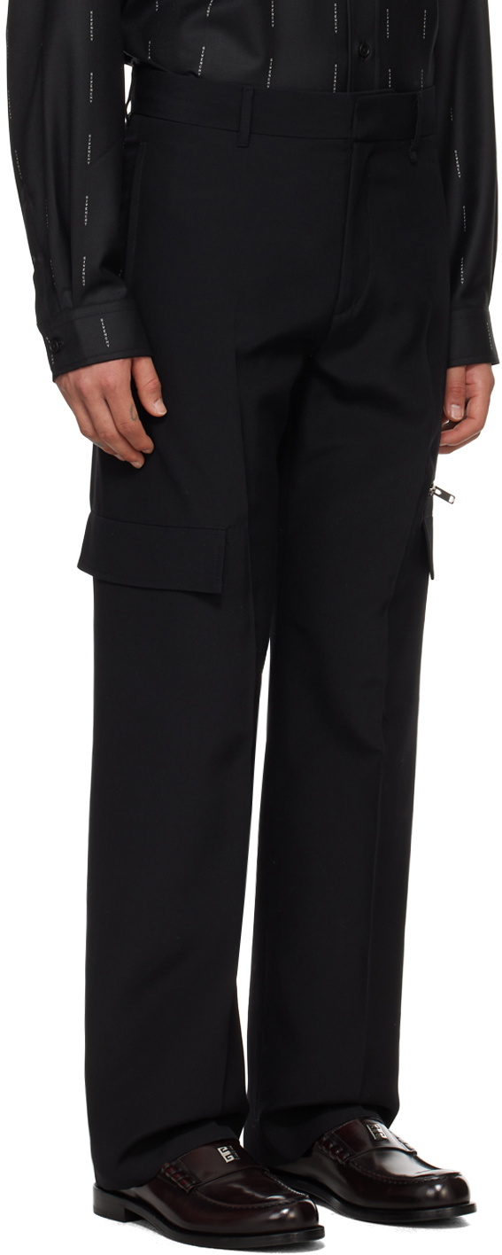 Givenchy Black Zip Cargo Pants Givenchy