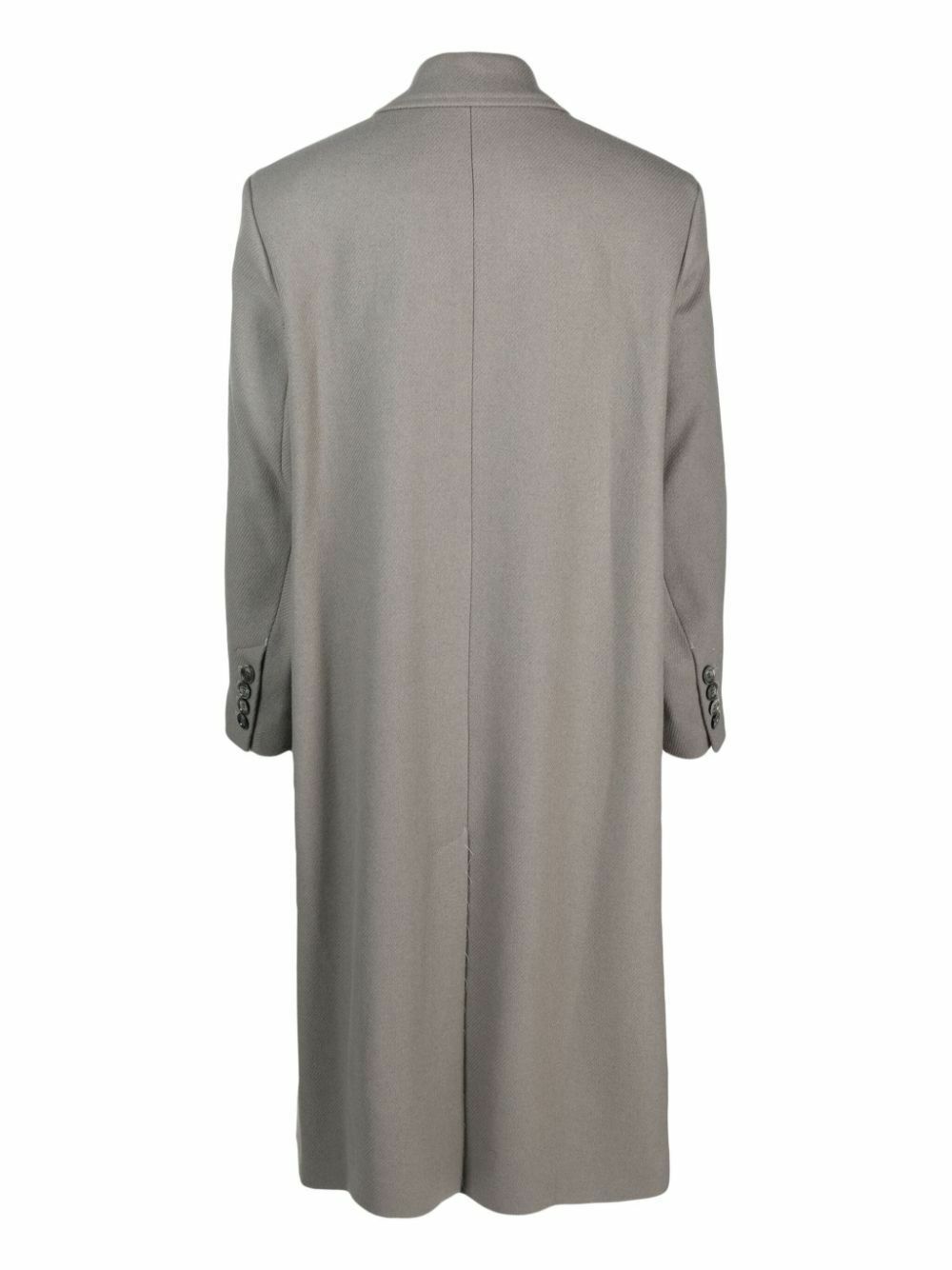 AMI Paris Neutral Virgin-Wool Coat AMI