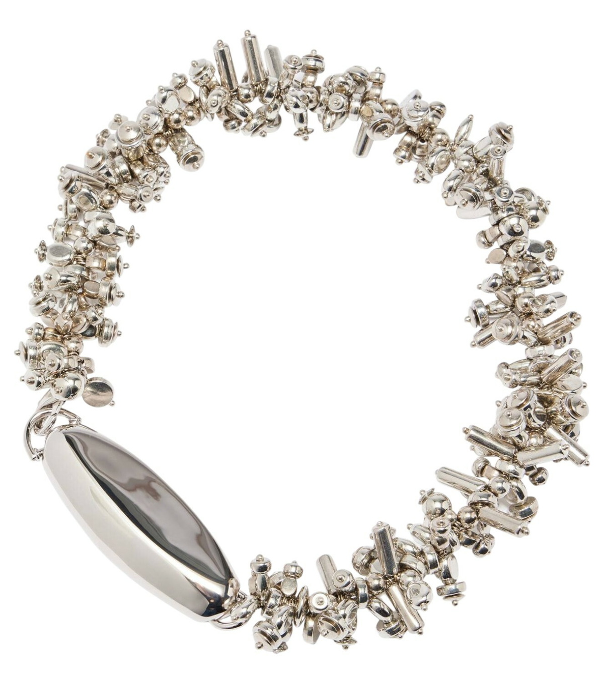Dries Van Noten White & Green Beaded Necklace Dries Van Noten Dries Van Noten White & Green Beaded Necklace Dries Van Noten
