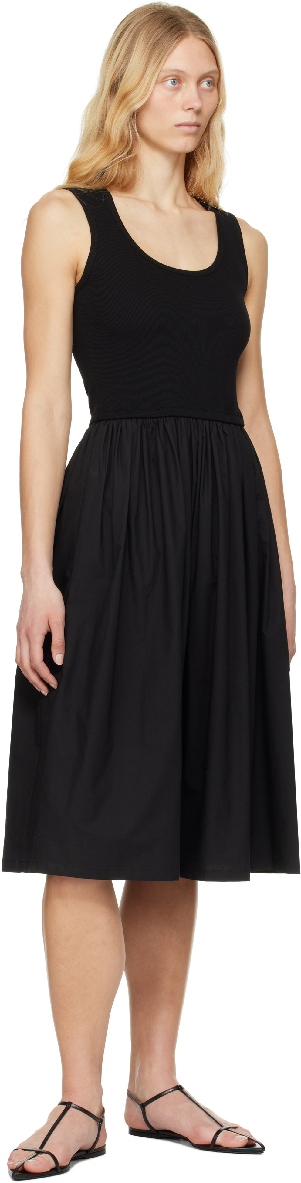 Nothing Written Black Tulle Midi One-Piece Midi Dress NOTHING WRITTEN