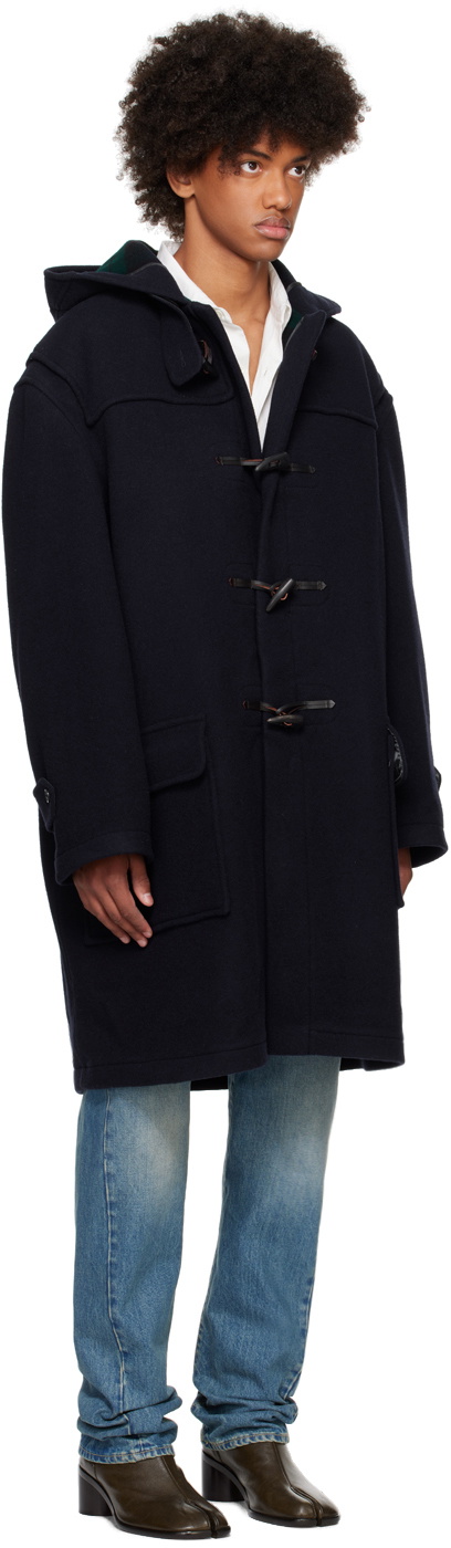 Maison Margiela Navy Toggle Coat Maison Margiela