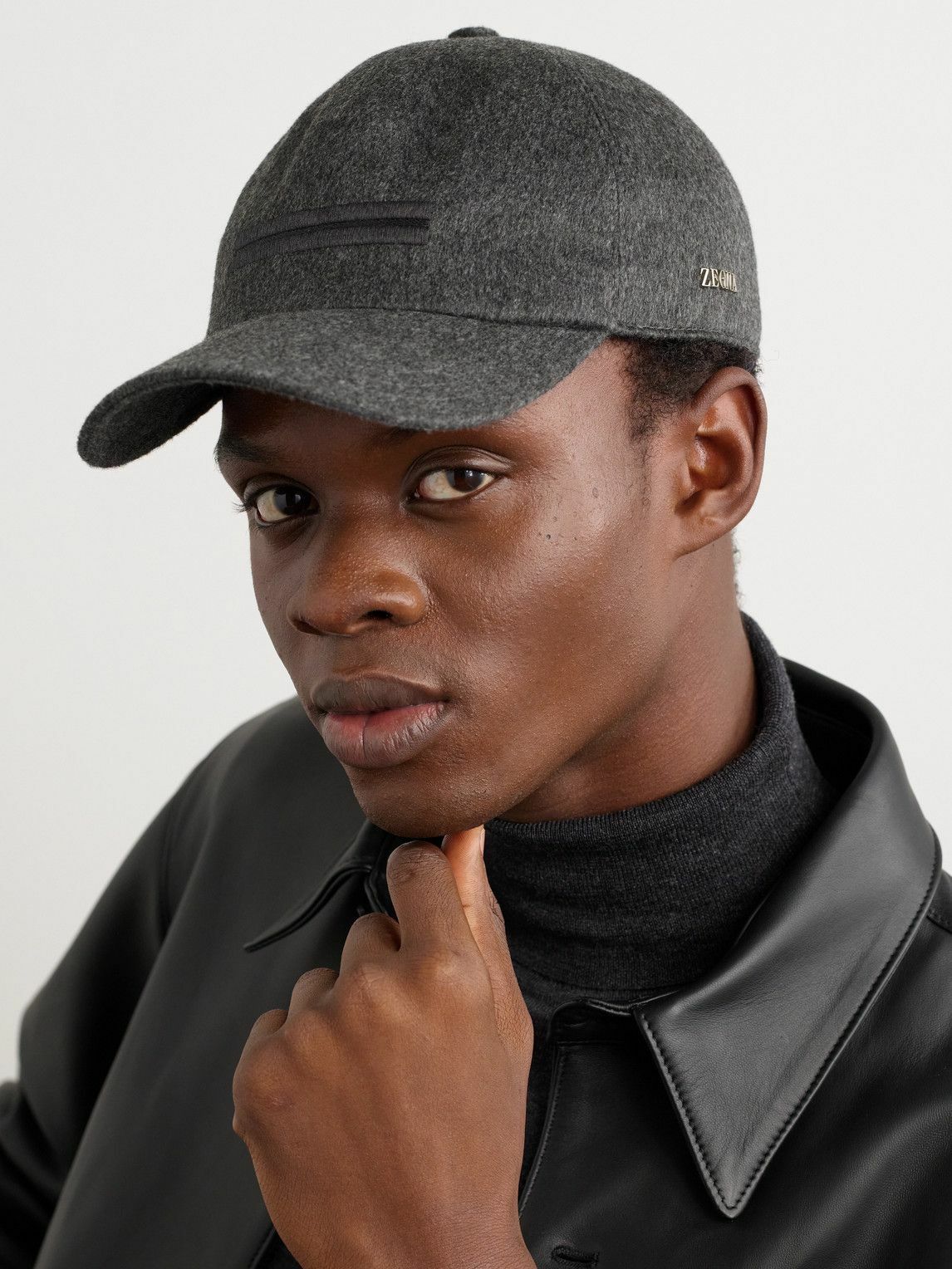 Zegna - Logo-Appliquéd Oasi Cashmere Baseball Cap - Gray Zegna