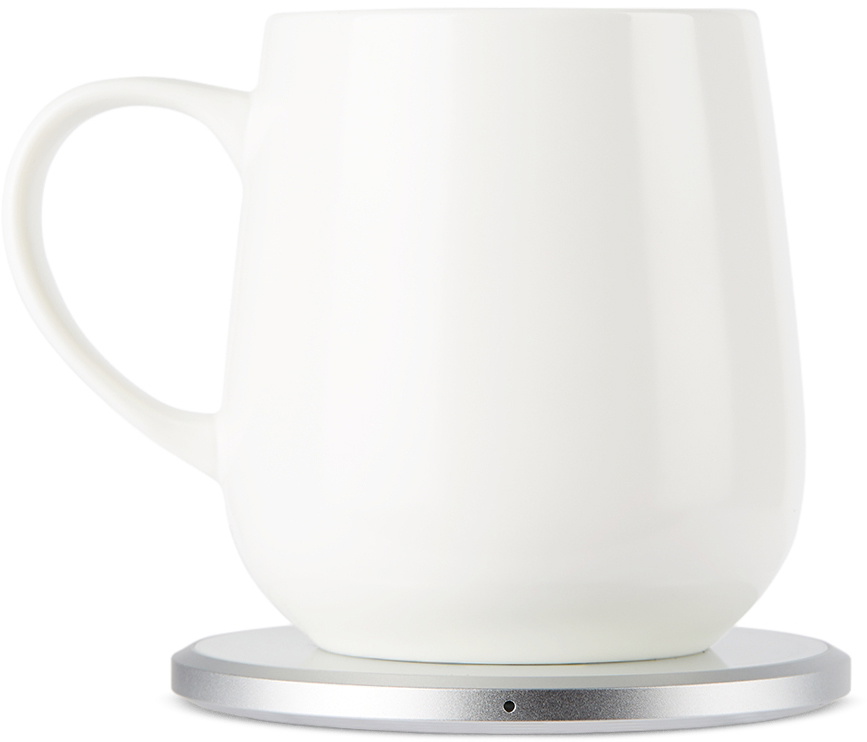 OHOM White Ui Self-Heating Mug Set, 355 mL